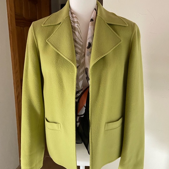 Talbots | Jackets & Coats | Vintage Talbots Green Wool Felt Cropped ...